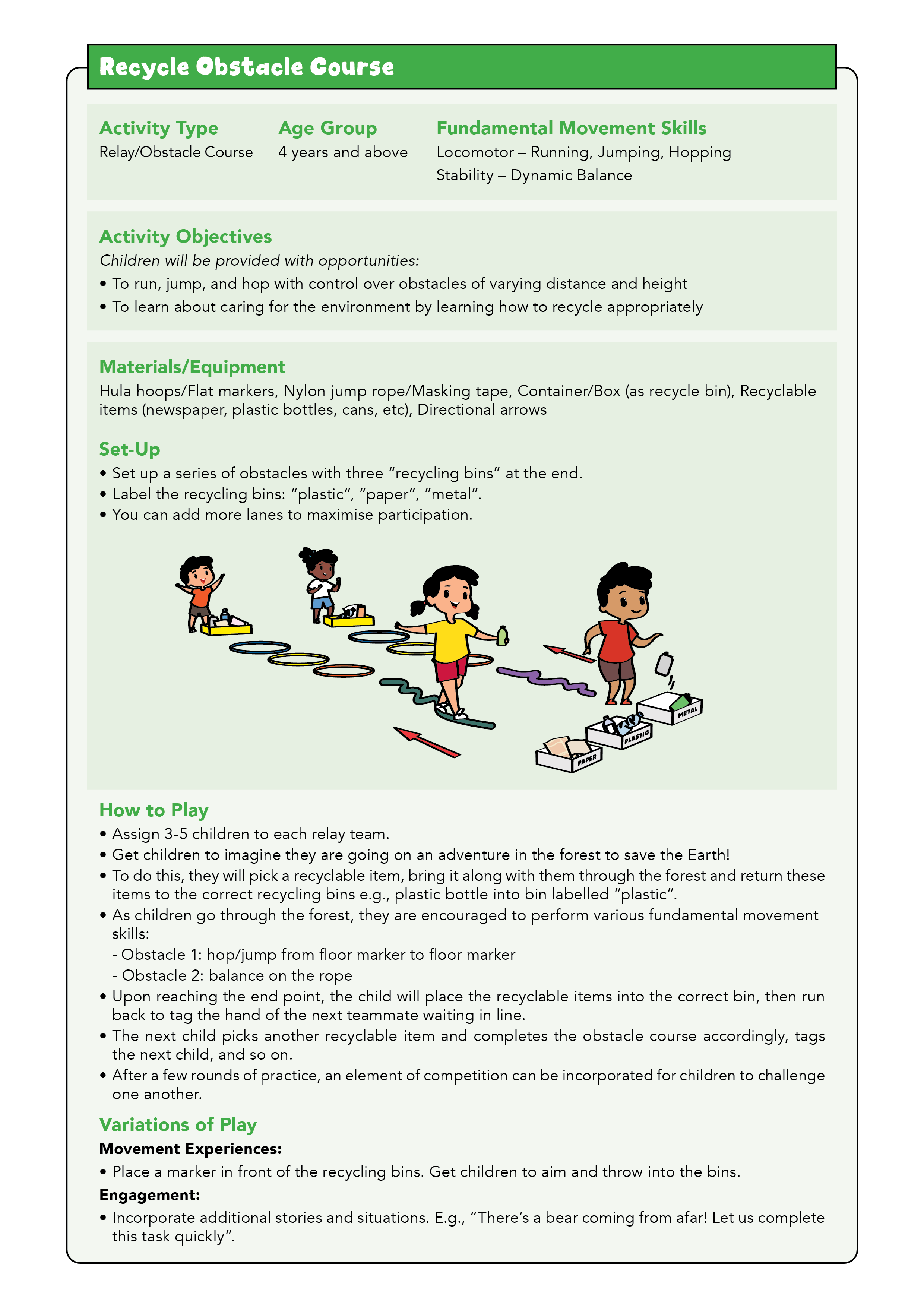 Movement Activities | Preschool